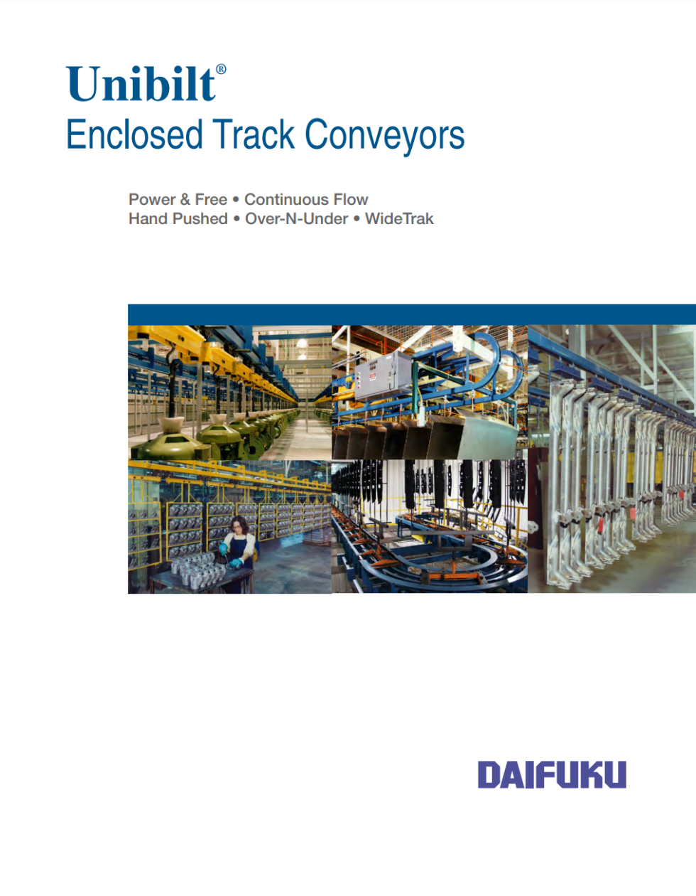 Unibilt Enclosed Track Conveyors - SRS Conveyors