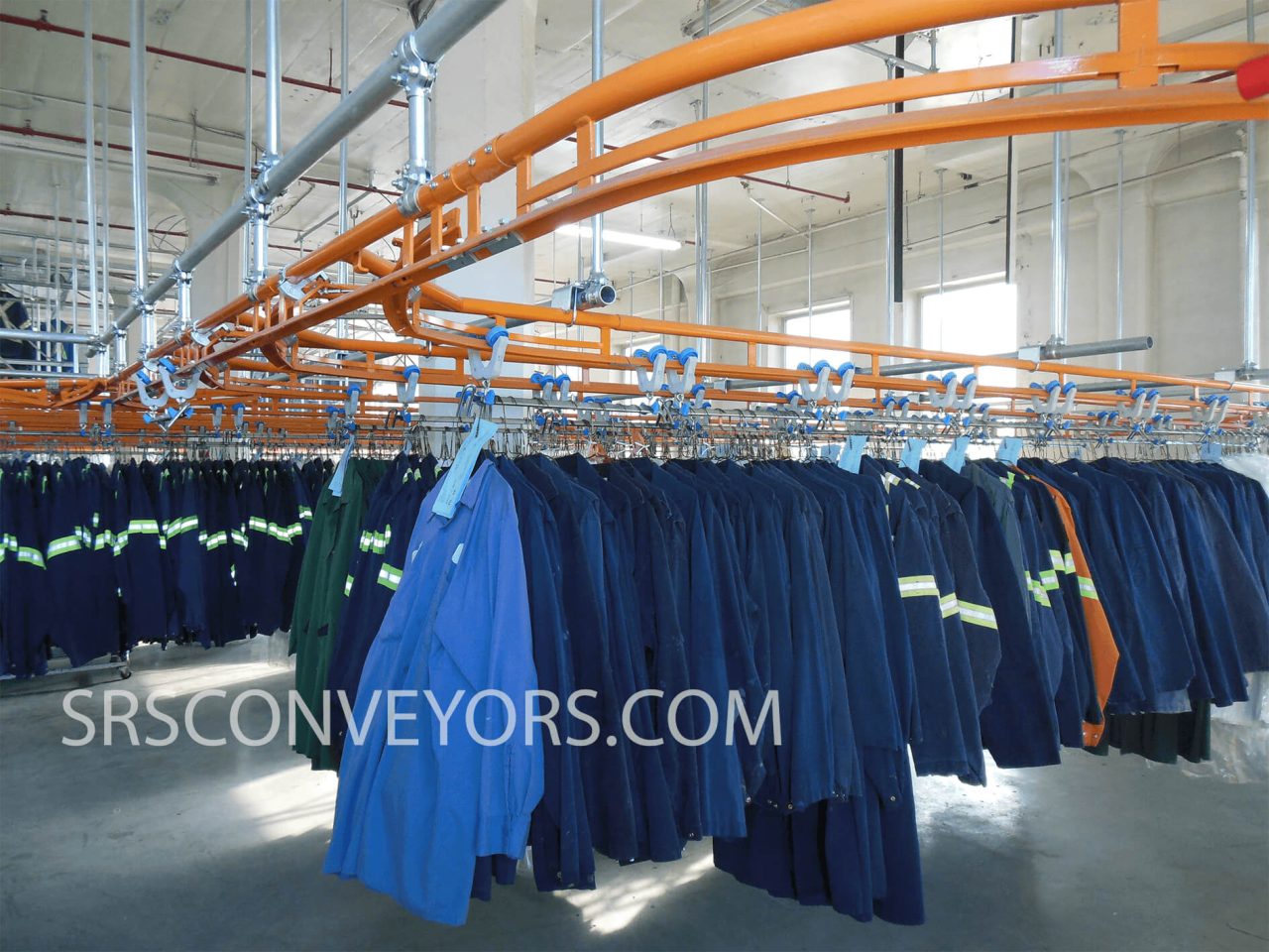 T-500 V-Rail Garment Rail Systems | SRS Conveyors