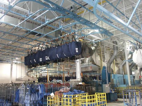 Laundry Monorail | SRS Conveyors
